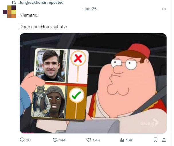 Kurzanalyse: Meme Compilation zum deutschen Grenzschutz | jugendschutz.net